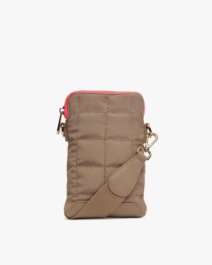 EK Baker Phone Bag - Taupe – Watermelon Red