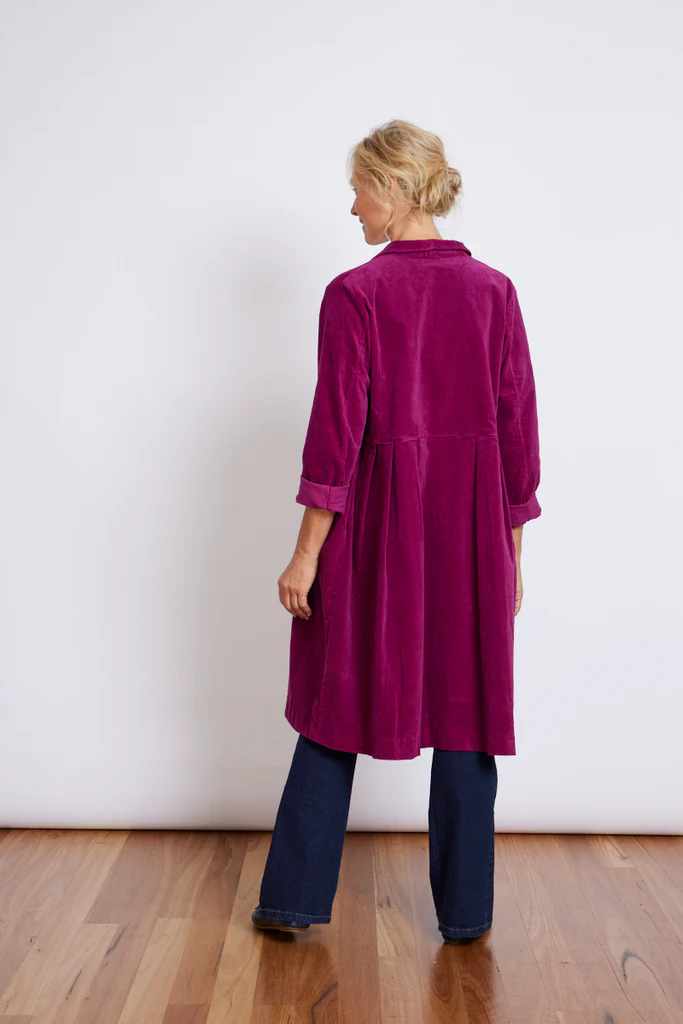 Velvet Cotton Coat - Orchid - OS – Watermelon Red