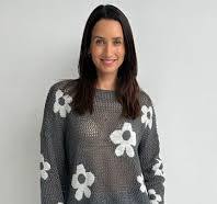 Rae Flower Knit – Watermelon Red